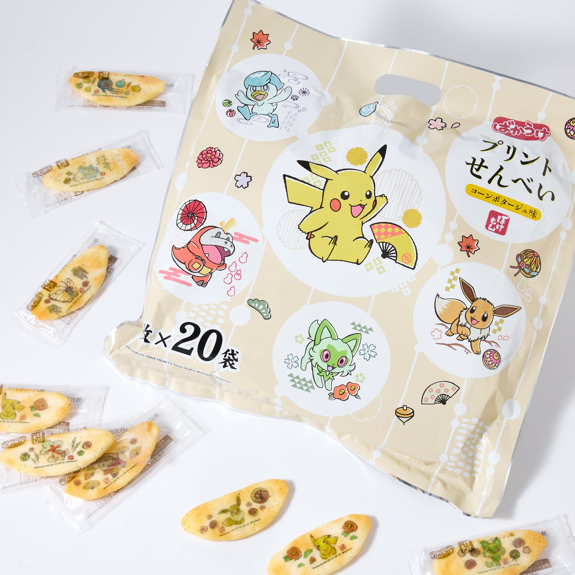 Pokémon Corn Potage Rice Crackers (20 pieces) – Japan Haul